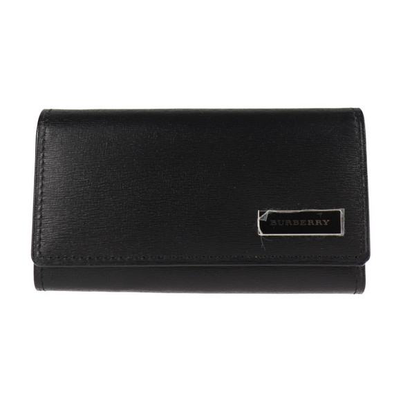 Burberry | Bags | Burberry Cowhide Key Case Black Plaid | Poshmark